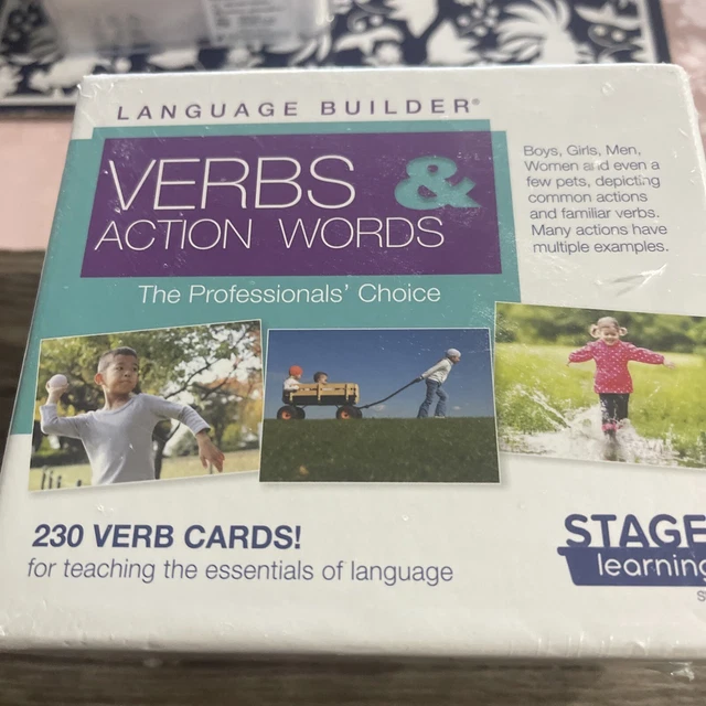 STAGES LEARNING MATERIALS Language Builder Picture Cards, Verbs $40.00 ...