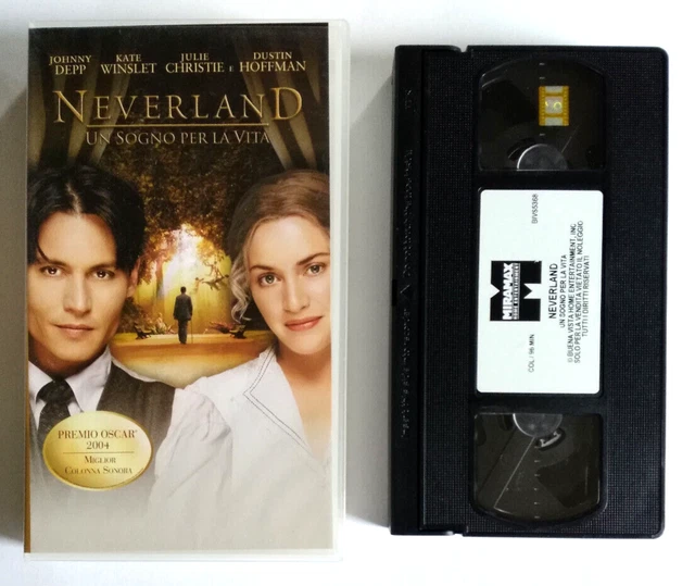 VHS NEVERLAND FILM Fantasy Johnny Depp Kate Winslet Videocassetta (V110 ...