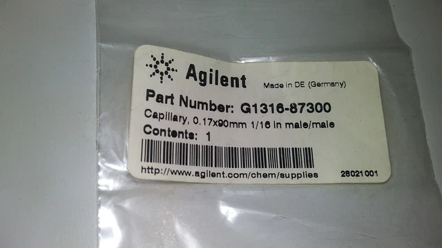 HPLC AGILENT PART 9301-1337 Syringe Adapter $29.00 - PicClick CA