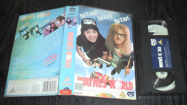 WAYNE'S WORLD VHS Video Big Box Ex Rental PAL CIC £4.99 - PicClick UK