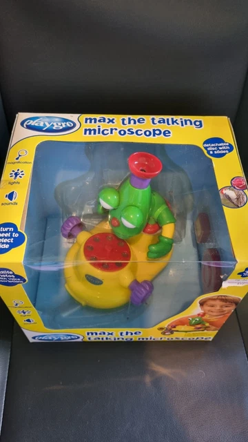VINTAGE PLAYGRO MAX The Talking Microscope Toy Kids $80.00 - PicClick AU