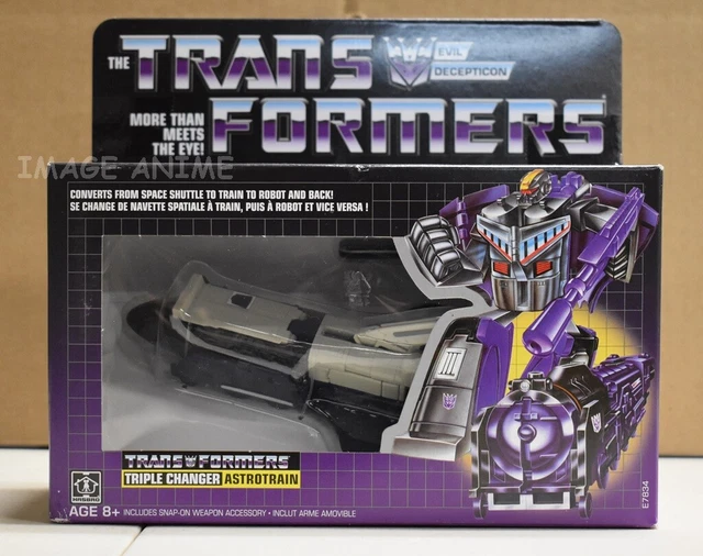 TRANSFORMERS DECEPTICON ASTROTRAIN Triple Changer G1 Reissue Action ...