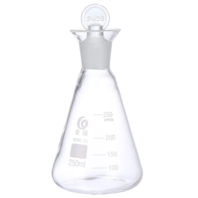 VERRE BALLON ÉTUDIANT Fiole Conique Pour La Chimie Bouteilles De ...