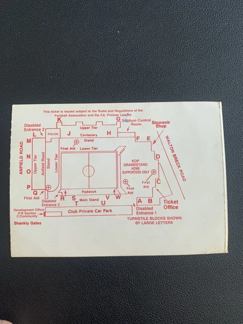 BIGLIETTO 1999 ROBBIE Fowler ""Cocaine Celebration"" Liverpool Everton ...