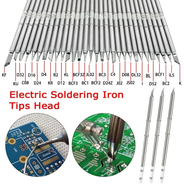 KITS ELECTRIC SOLDERING Iron Tips Head Welding Tool for Fx951 Rework ...