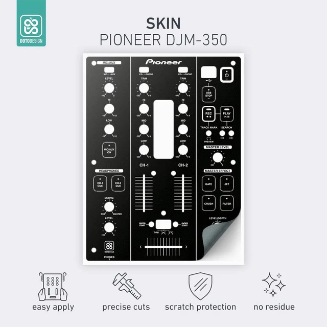 SKIN PIONEER DJM-350 - Adesivo personalizzazione pannello cover ...