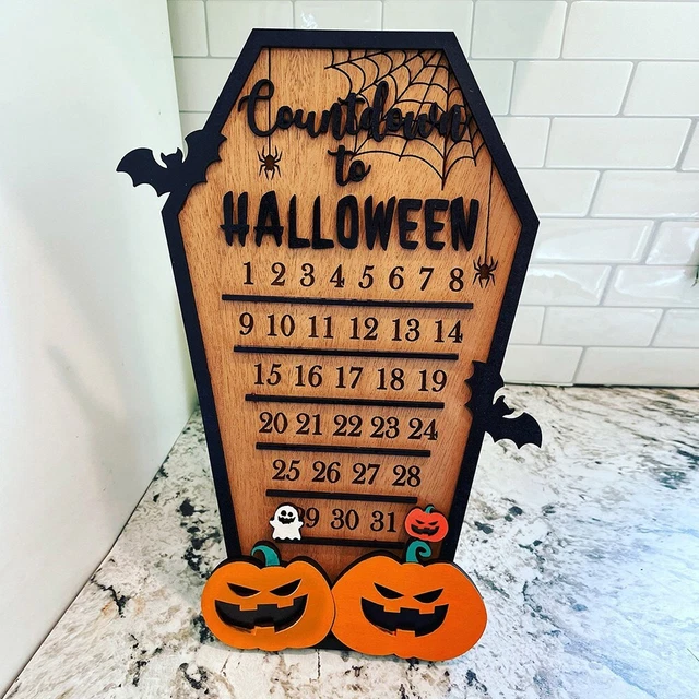 CALENDRIER COMPTE À rebours utile Halloween amis fait main parents ...
