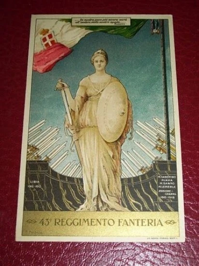 CARTOLINA MILITARE - 43° Reggimento Fanteria Forlì 1910. EUR 24,99 - PicClick IT