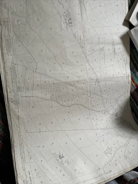 VINTAGE SURVEYORS TOWN Map Plan Belthorpe Yorkshire Antique Prop Old £9 ...