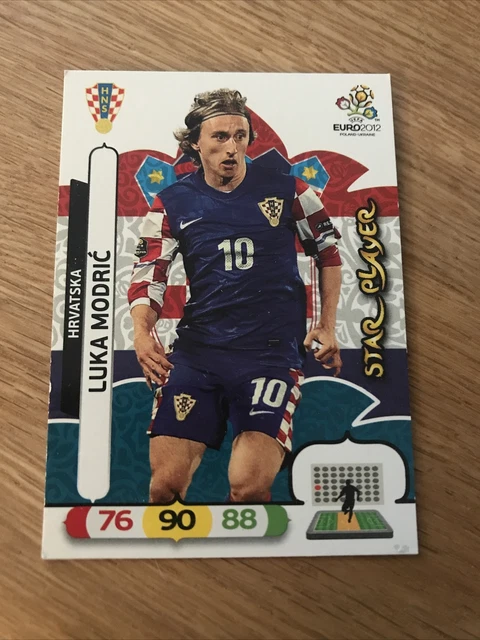 CARTA CALCIO ADRENALINA Luka Modric Croazia Real Madrid Coppa del Mondo ...