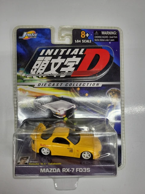 INITIAL D JADA Diecast Yellow Mazda RX7 FD3S 2004 Model Drift Car Mazdaspeed £40.88 - PicClick UK