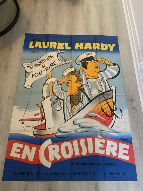 ANCIENNE AFFICHE DE Cinéma EN CROISIÈRE ( Laurel Et Hardy ) EUR 0,99 ...