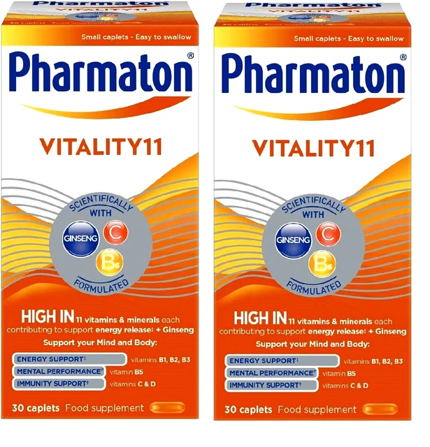 2 X 30 Pharmaton Advance Multivitamin and Mineral Caplets, 60 Caplet EX ...
