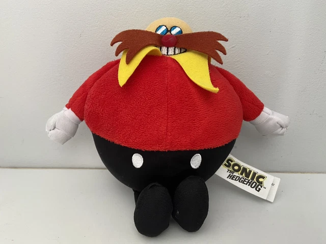 SONIC THE HEDGEHOG Eggman Dr Robotnik Wave 1 Soft Plush Toy Figure Doll ...