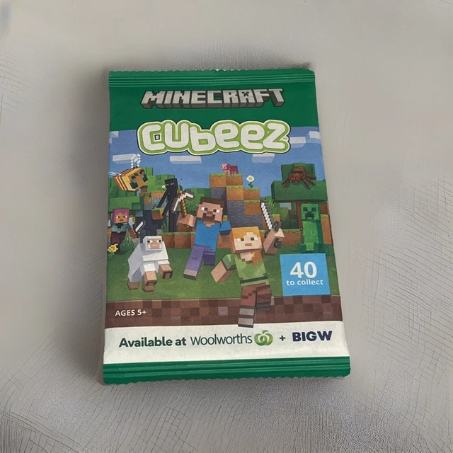 NEW MINECRAFT CUBEEZ 2025 Woolworths Unopened Pack $1.99 - PicClick AU