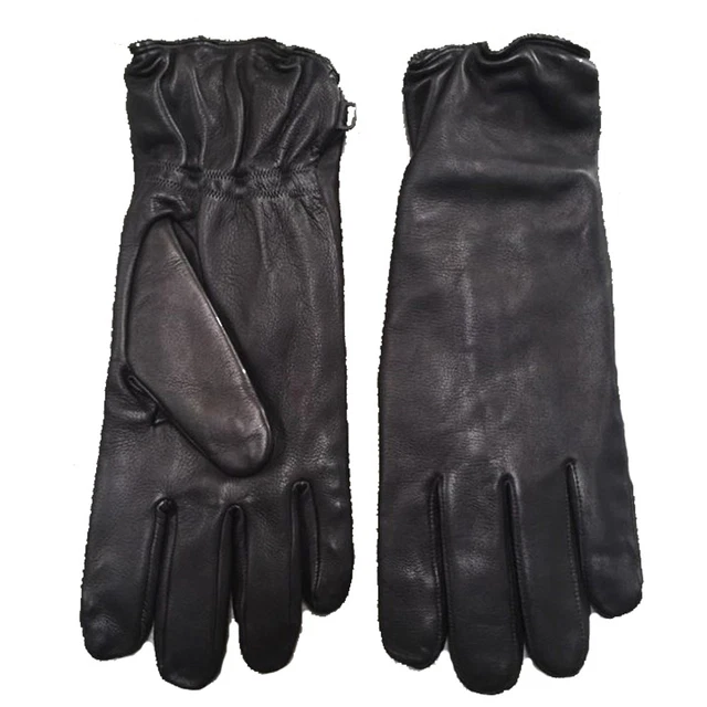 SOLDIER 2000 COMBAT Gloves Black Leather, British Army Issue Lined ECW ...