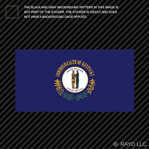 4” KENTUCKY FLAG Sticker Decal Self Adhesive Vinyl state commonwealth ...