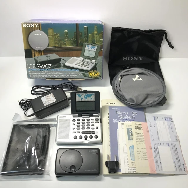 SONY ICF-SW07 WORLD Band Shortwave Radio FM Stereo Loop Antenna usata ...
