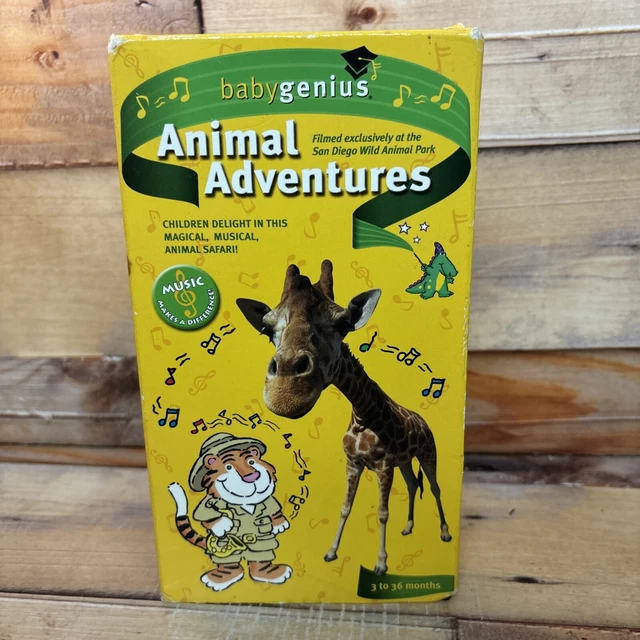 BABY GENIUS - Animal Adventures (VHS, 2002) Tape Only $12.99 - PicClick CA
