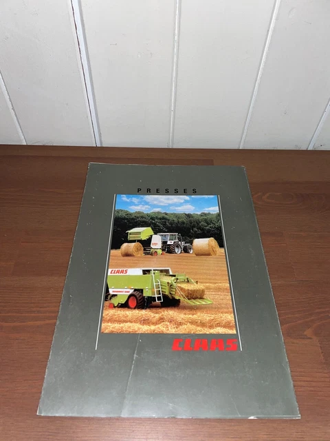 BROCHURE PROSPEKT PROSPECTUS GAMME PRESSE CLAAS tracteur-john deere-someca-fendt EUR 6,99 ...