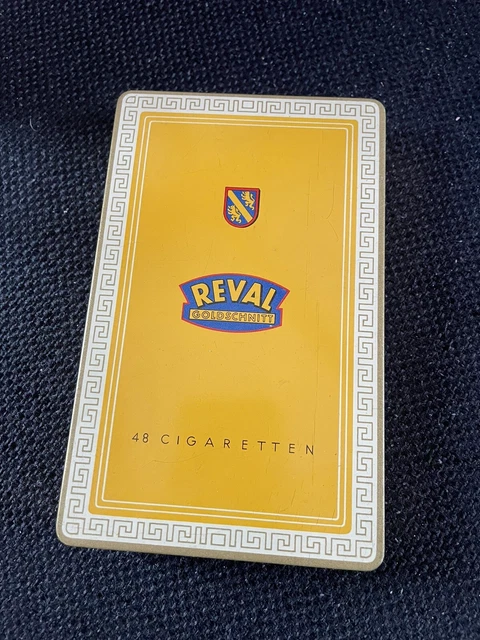 ALTE REVAL BLECHDOSE, Zigarettendose, Goldschnitt , 48 Cigaretten EUR ...