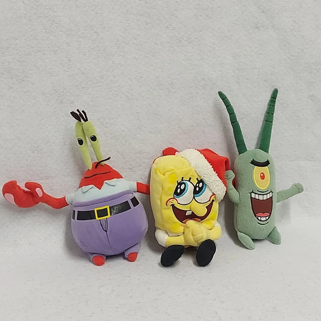 TY BEANIE BABIES Spongebob Elf, Mr Krabs, Plankton £31.91 - PicClick UK