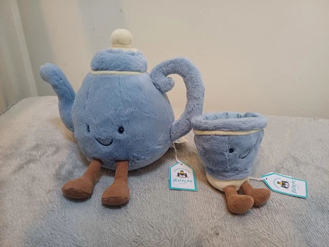 JELLYCAT SEB TEACUP & Vicky Teapot Harrods Exclusives Set | Brand New £ ...