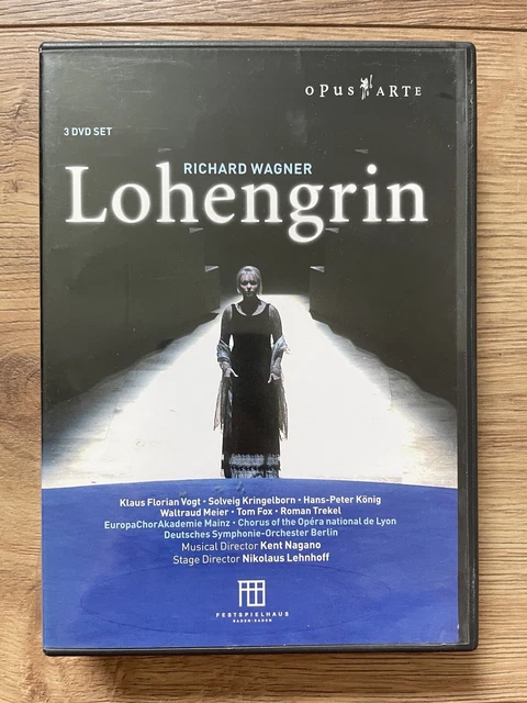 RICHARD WAGNER DVD Lohengrin 3 DVD Set Klaus Florian Vogt ALL REGIONS ...