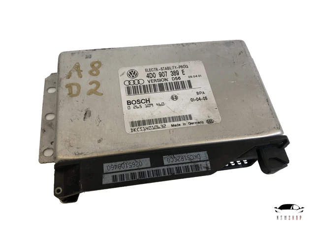 ECU STEUERGERÄT ESP Fahrdynamik Audi A8 S8 D2 4D0907389E 0265109460 EUR ...