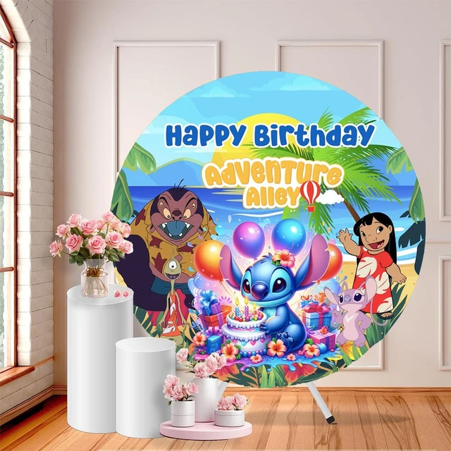 CUSTOMIZE SUMMER PHOTO Backdrop Cover Round Backdrop Birthday Party ...