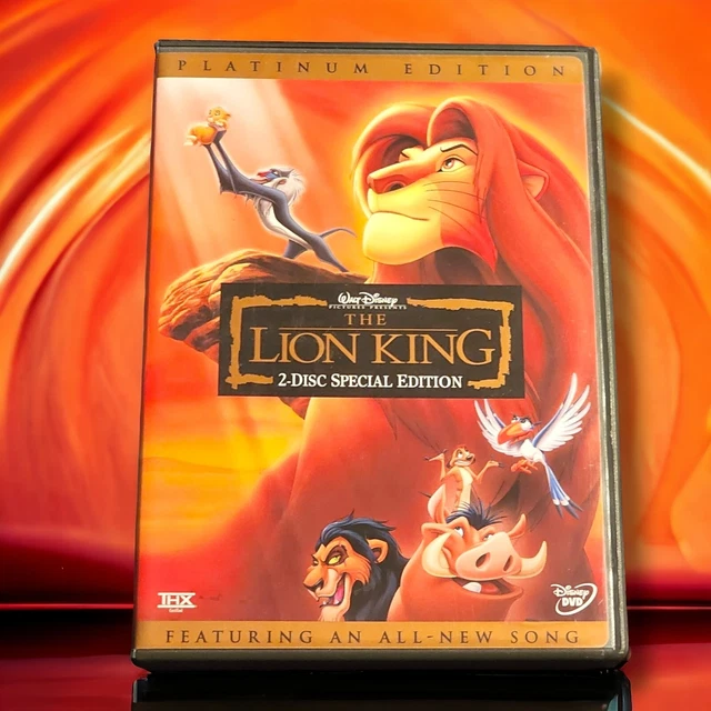 THE LION KING (DVD, 2003, 2-Disc Set, Platinum Edition)Authentic Disney ...