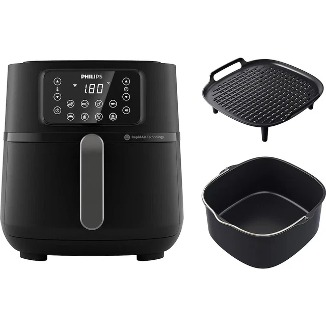 PHILIPS 5000 SERIES XXL Connected Airfryer - Schwarz(HD9285/90) MIT ... PHILIPS 5000 SERIES XXL Connected Airfryer - Schwarz(HD9285/90) MIT ...