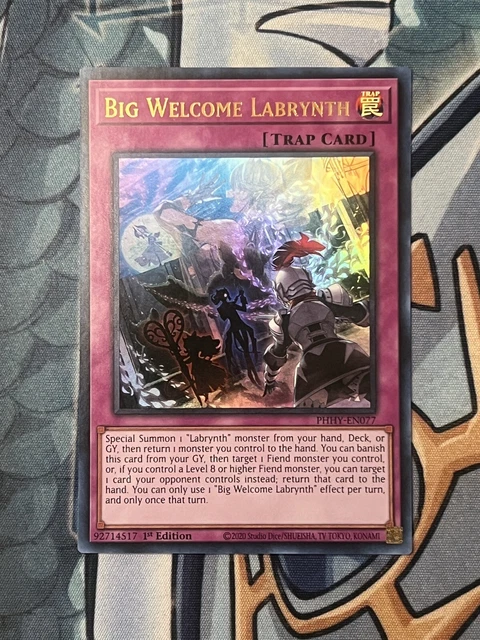 YU-GI-OH! TCG BIG Welcome Labrynth Photon Hypernova PHHY-EN077 1st ...