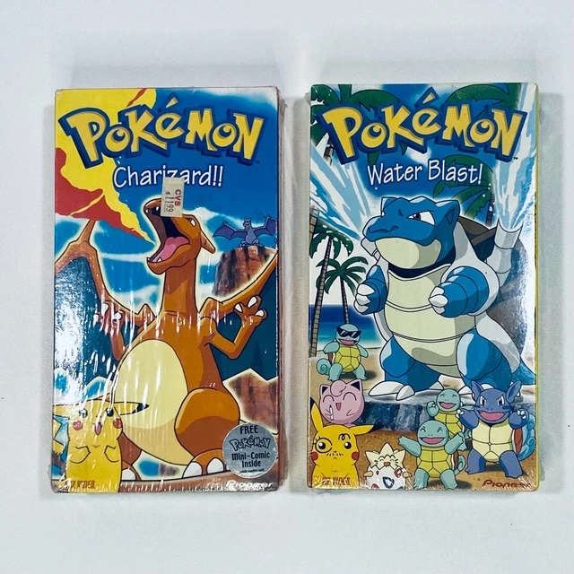 POKÉMON CHARIZARD + Pokemon Water Blast! VHS Brand New/Factory Sealed £ ...