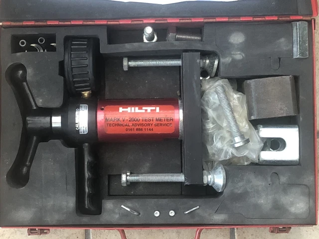 HILTI MARK V 2000 Test Meter Anchor Tester Full Kit In Case Proof ...
