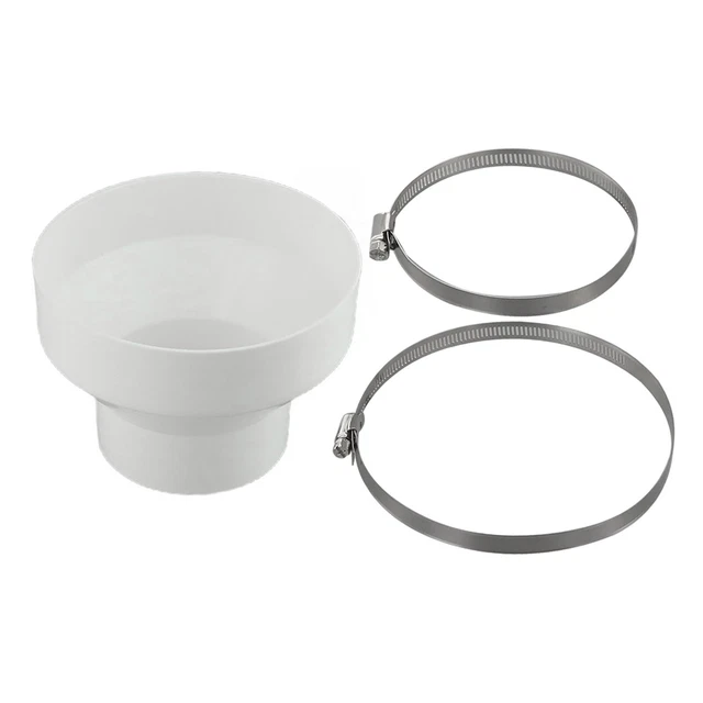 ROUND PLASTIC DUCTING Reducer Pipe Connector 150mm to 100mm Stainless ...