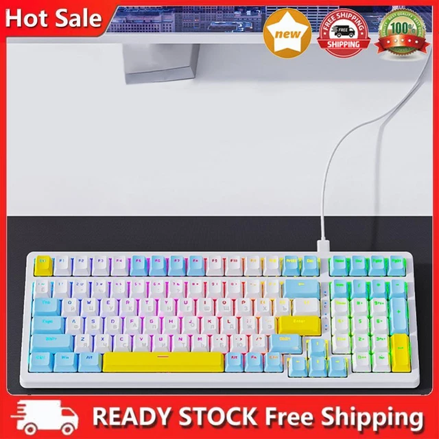 USB PORT K3 MAX Gaming Keyboard Mechanical Keyboard Russian for PC ...