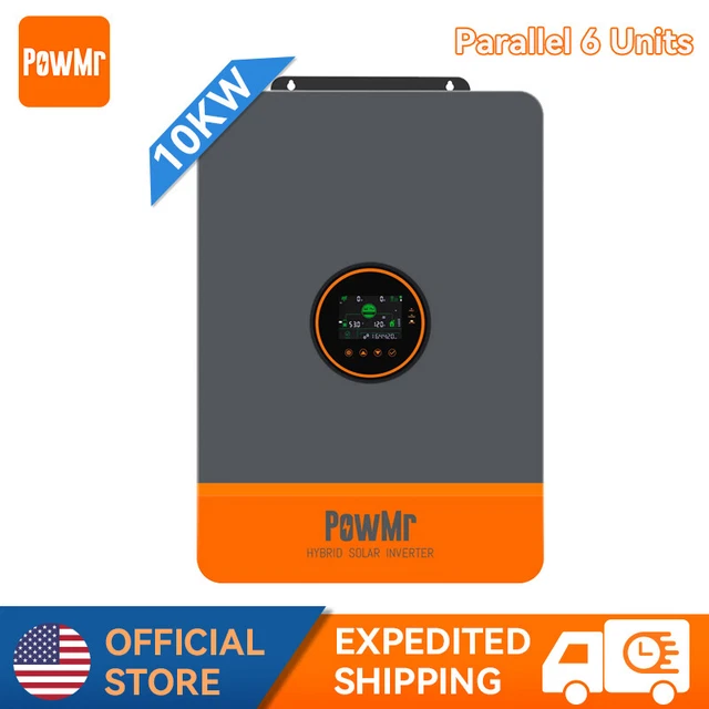 10KW 48V SOLAR Hybrid Inverter 110V 208V 220V Split Phase Parallel 6X ...