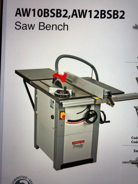 AXMINSTER TRADE AW12BSB2 Table Saw 240v £1,800.00 - PicClick UK