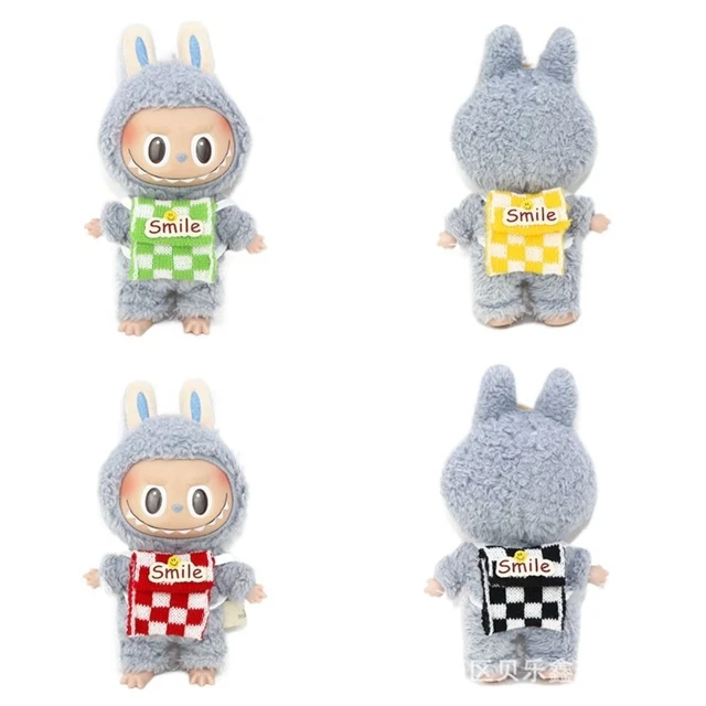 MULTI COLOR LABUBU Backpacks Knitted Doll Backpacks Labubu Bag for 17CM ...