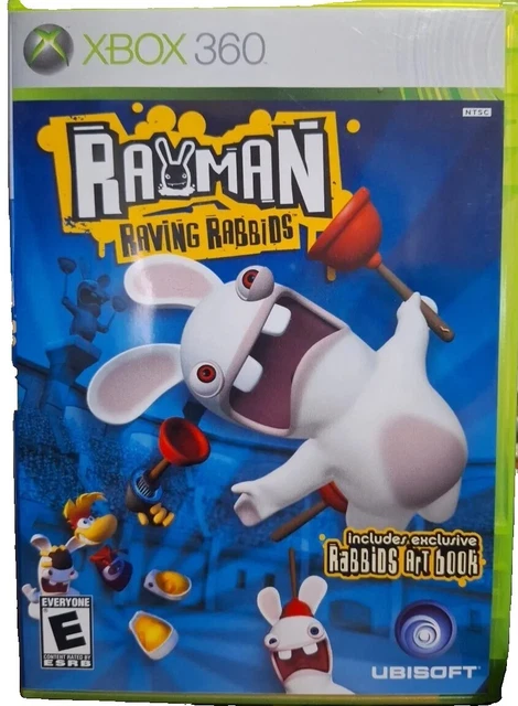 XBOX360 RAYMAN RAVING Rabbids Video Game Complete Case Manual Used ...