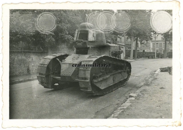 ORIG. FOTO FRANZ. Beute Panzer Renault FT-17 Tank Char in Frankreich ...