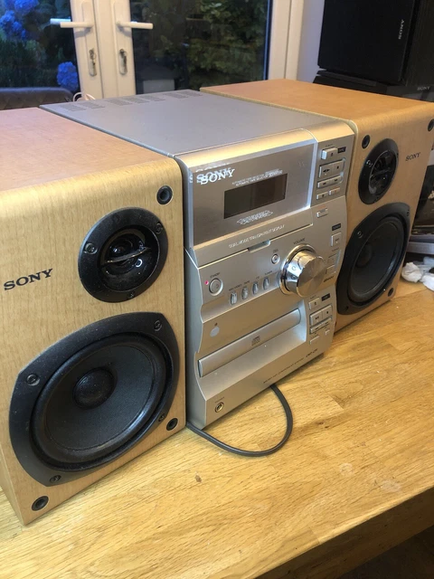 SONY CMT-CP1 MICRO Stereo Hifi System Radio Tape CD with Speakers And ...