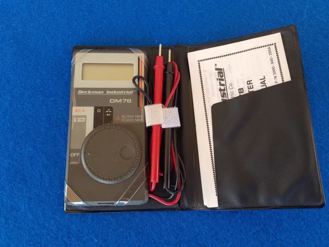 BECKMAN INDUSTRIAL DIGITAL Multimeter Dm78 Nice Works L@@K Here $12.99 ...