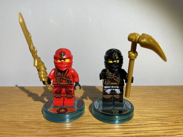 LEGO 71207 MINIFIGURES Dimensions Ninjago Kai & Cole With Discs £10.00 ...