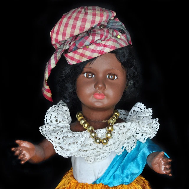 RARE POUPÉE ANCIENNE SFBJ Martiniquaise Créole 50cm / 20" French SFBJ ...