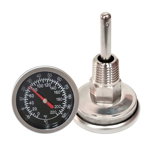 1/4 NPT THREAD Joint Thermometer -10-100℃/0-220ºF Temperature Gauge for ...