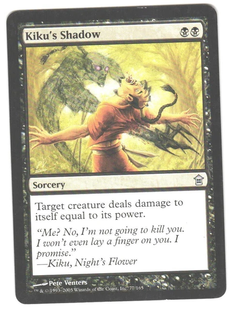 MAGIC_THE_GATHERING SAVIORS OF Kamigawa Kiku's Shadow #77 MTG, LP rare EUR 2,23 - PicClick FR