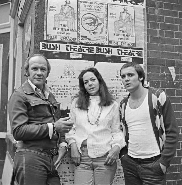BRITISH ACTORS EDWARD Judd and others at the Bush Theatre 1974 OLD ...