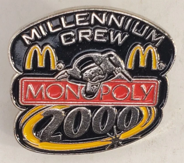 VINTAGE 2000 MCDONALDS Employee Millennium Crew Monopoly Lapel Pin £9. ...